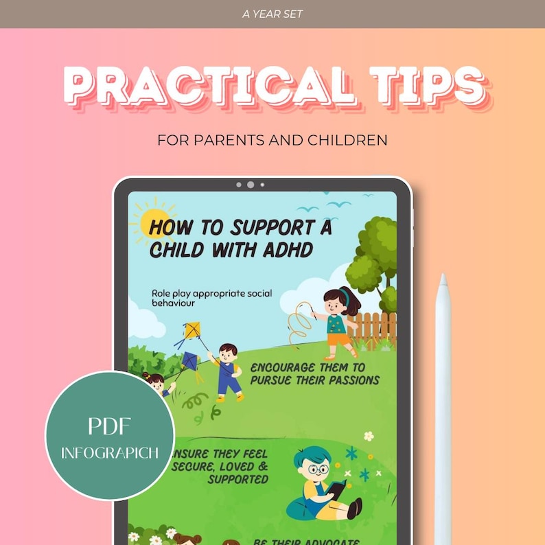 ADHD KIDS Support Infographic for Parents Essential Strategies for ...