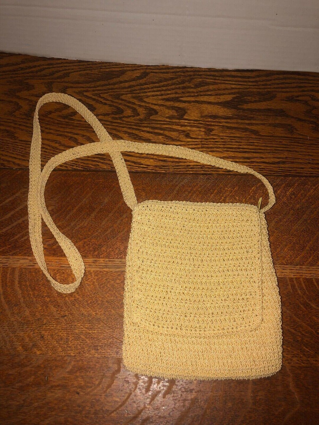 Nice Frankie & Johnnie Tan Crochet Crossbody Ladies Purse Bag VNC - Etsy