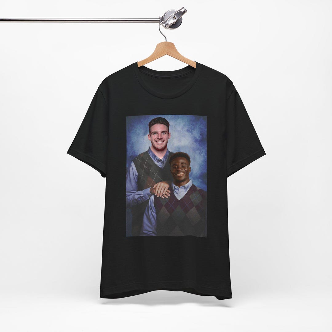 Declan Rice and Bukayo Saka T-shirt Funny Arsenal & England Soccer Tee ...