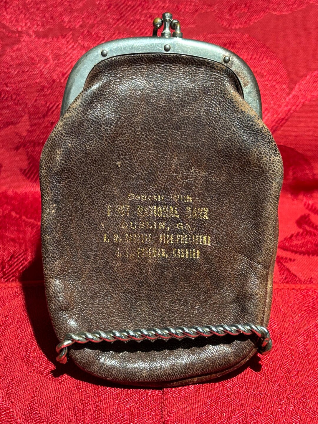 Antique Leather Coin Purse - Etsy