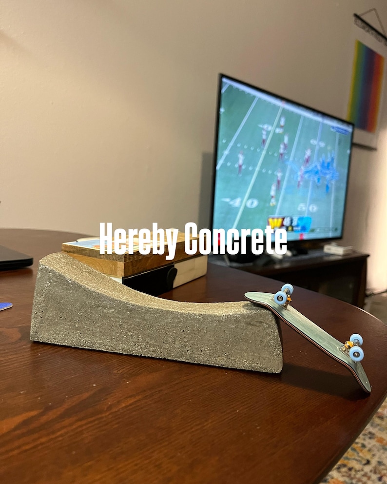 Hereby Concrete U-shaped Ledge Fingerboarding Obstacle - Etsy