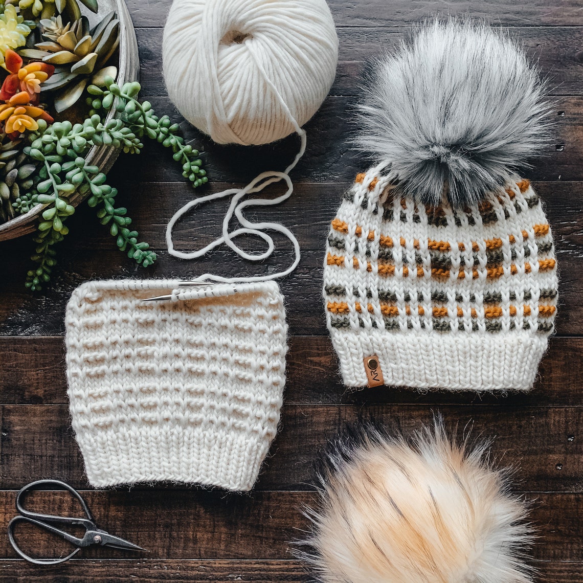 The Quinn Beanie Knitting Pattern | Instant PDF Digital Download Knit ...