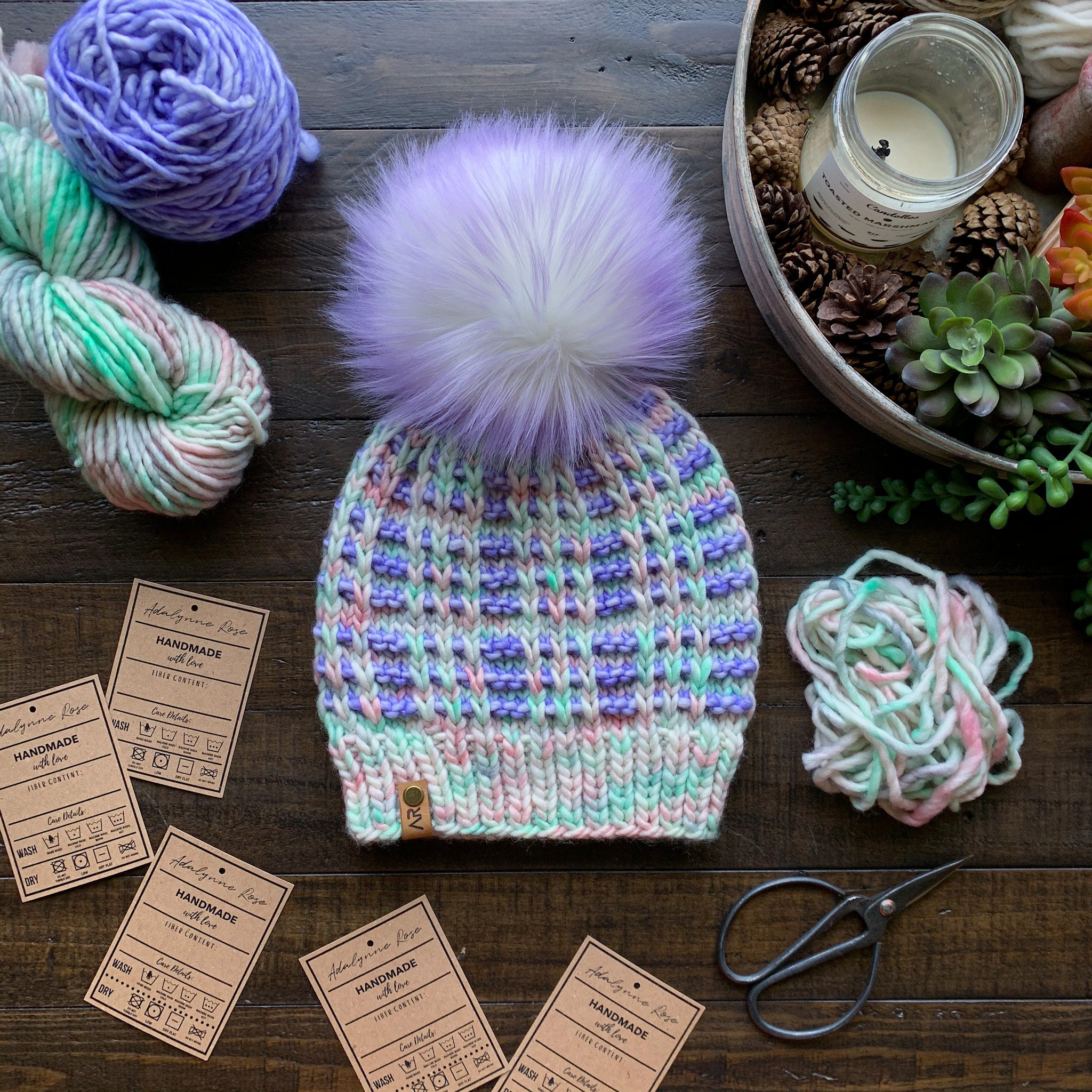 The Quinn Beanie Knitting Pattern | Instant PDF Digital Download Knit ...