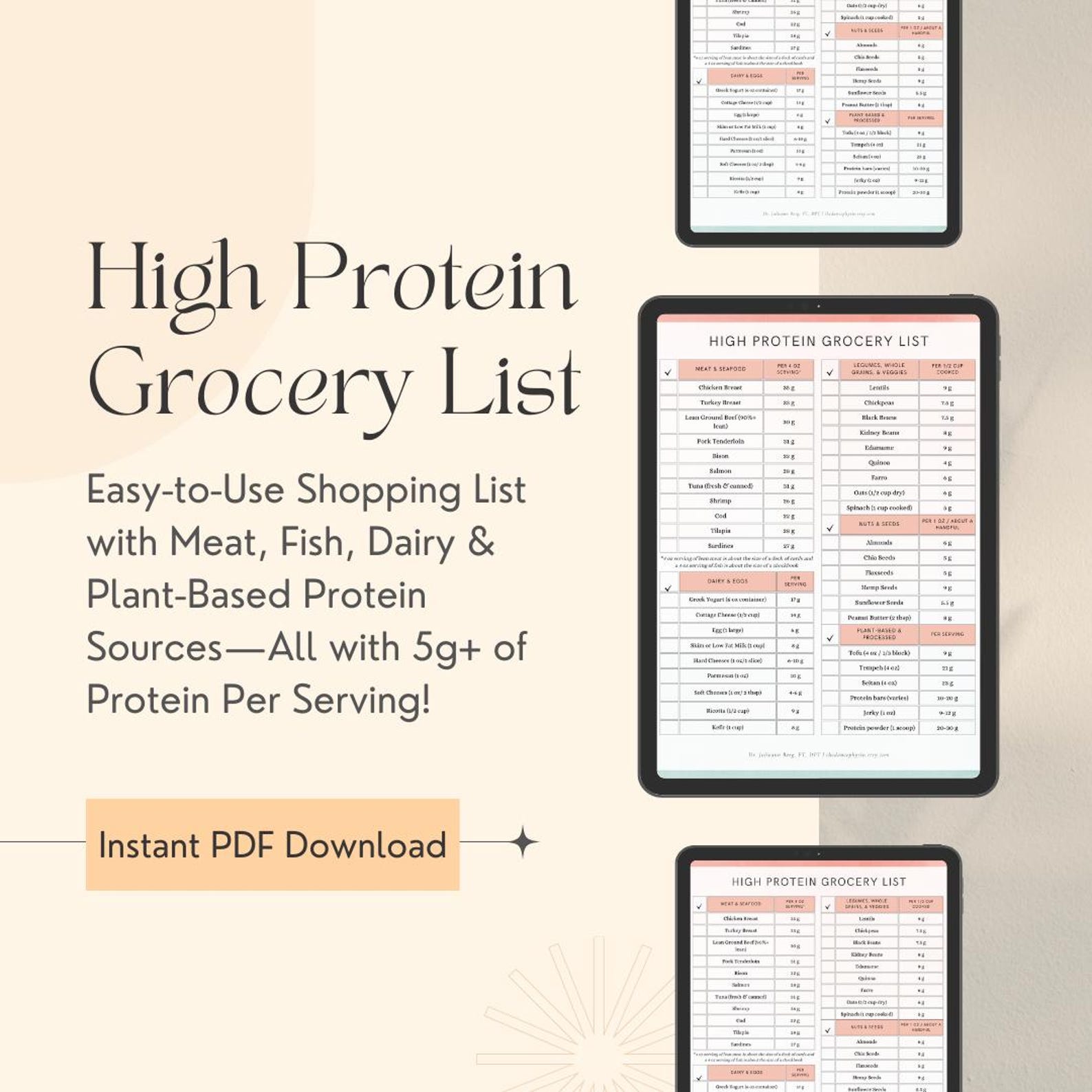 High Protein Food List, Low Carb Food List, Keto Food List, Protein ...