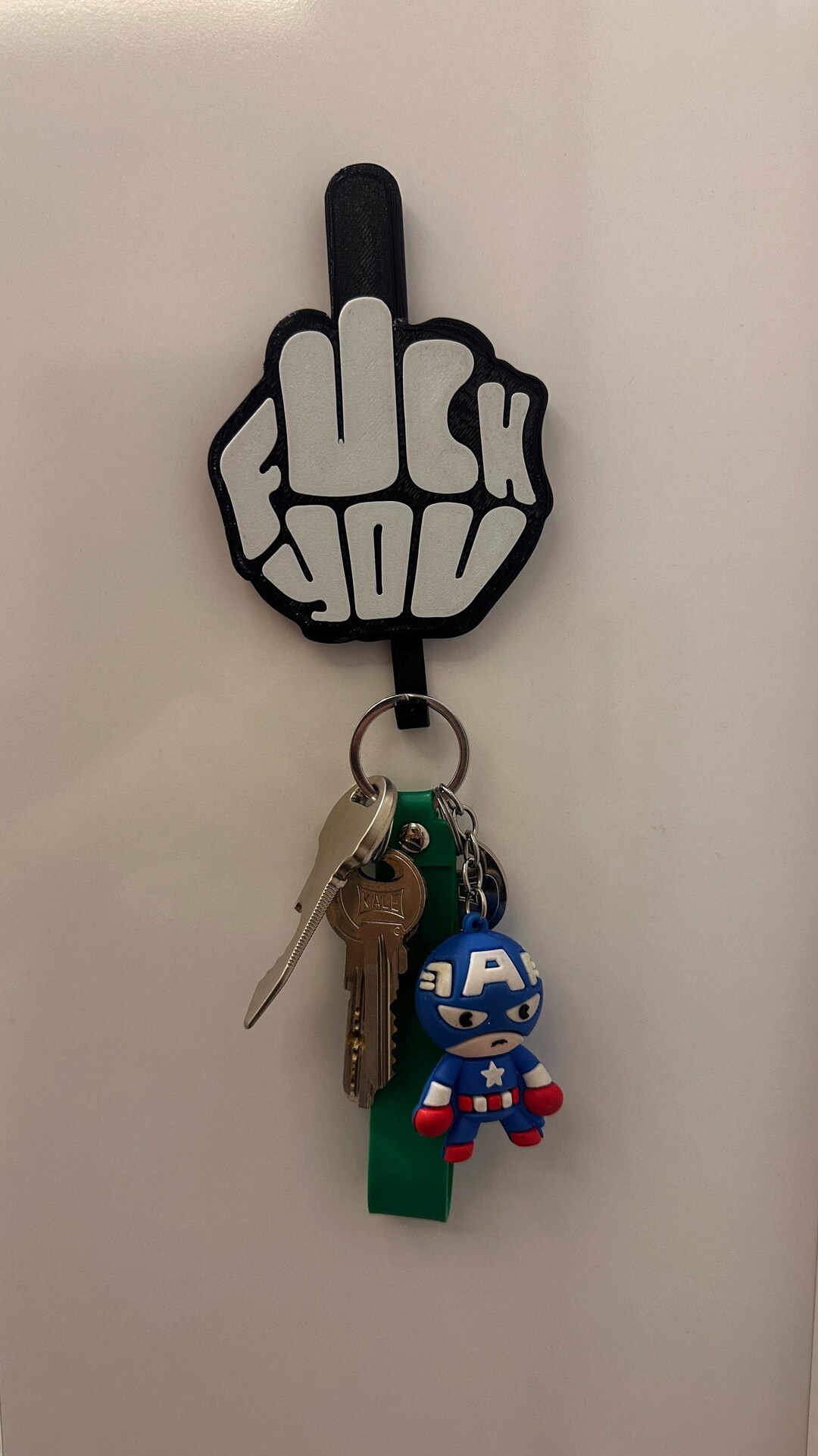 Key Keychain Key Holder Middle Finger Key Holder - Etsy