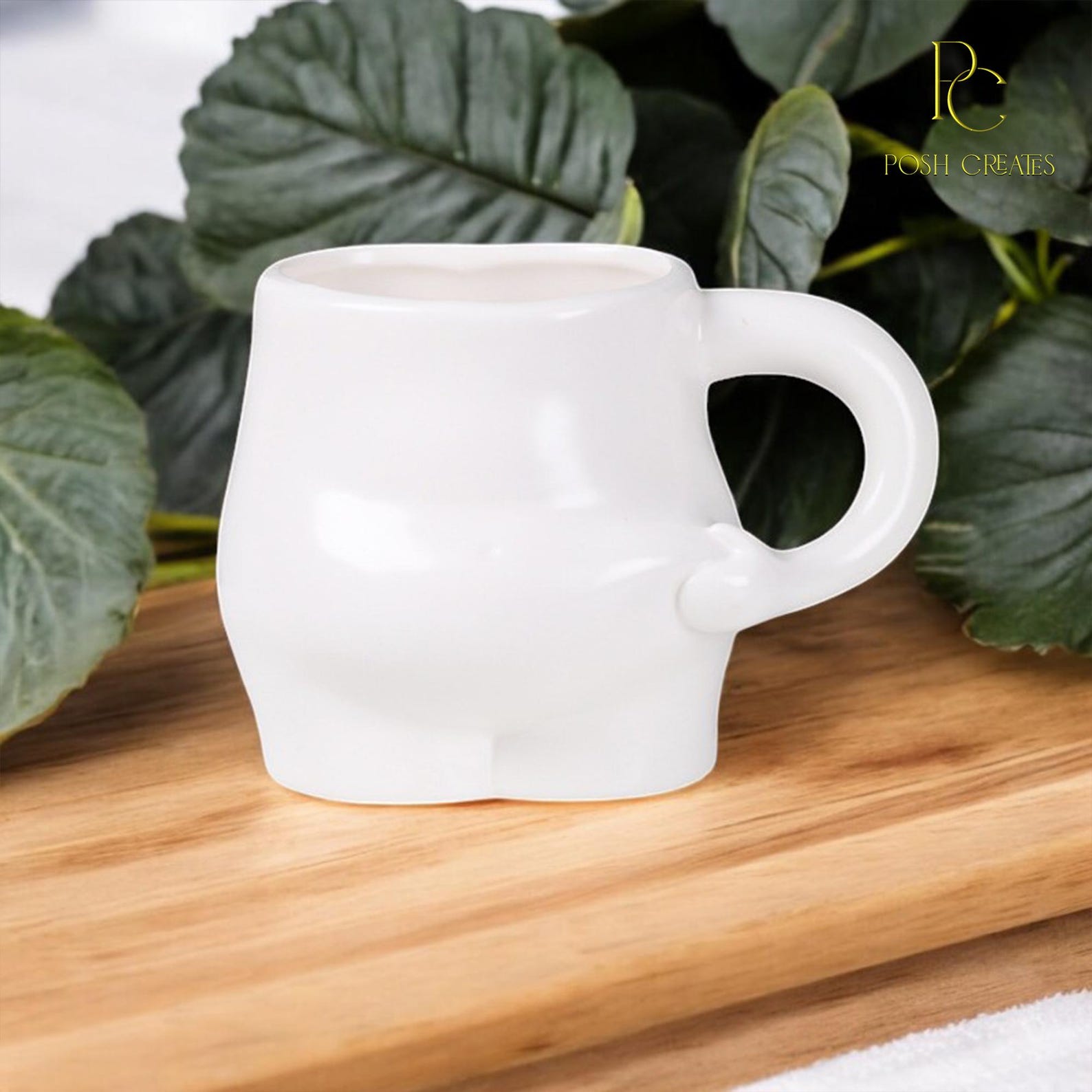 Funny Belly Pinch Butt Mug | Ceramic Coffee Cup Modern Home Decor ...