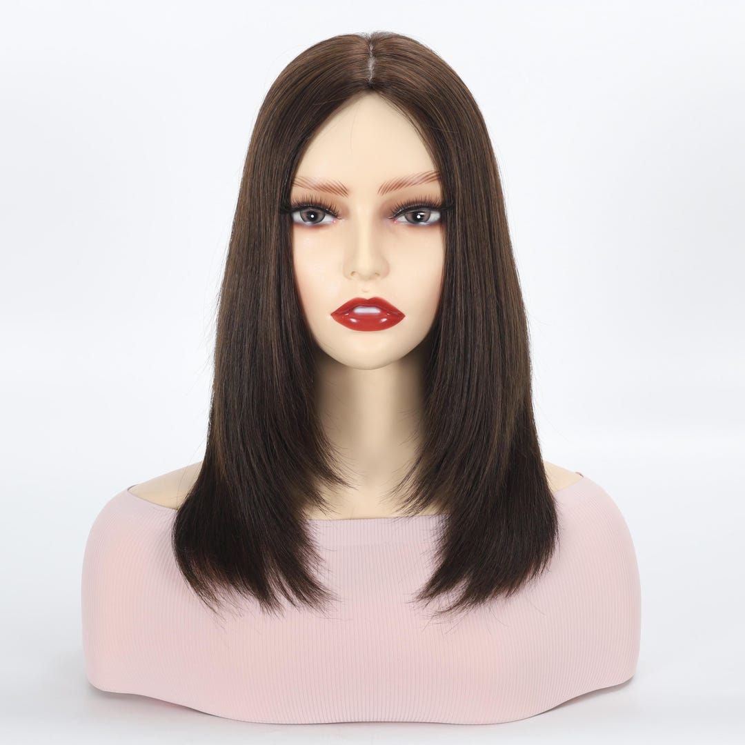 Silicone Silk Top Skin Base Scap Like Medical Human Hair Wig for Cancer ...