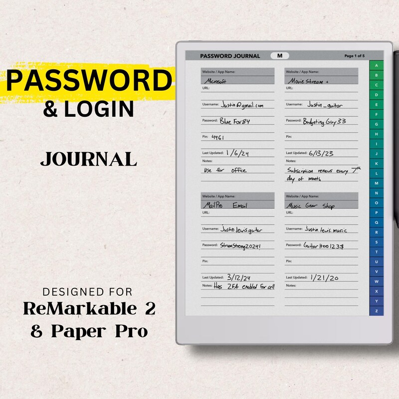 Password Keeper - Etsy