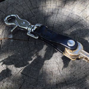 Leather Key Fob With Snap-hook - Etsy