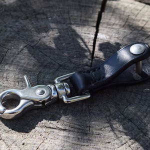 Leather Key Fob With Snap-hook - Etsy