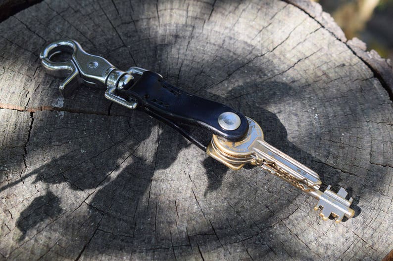 Leather Key Fob With Snap-hook - Etsy