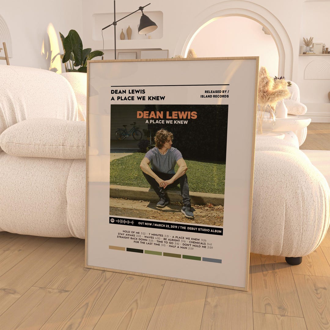 Dean Lewis A Place We Knew Album Poster / Album Poster / Music Poster ...