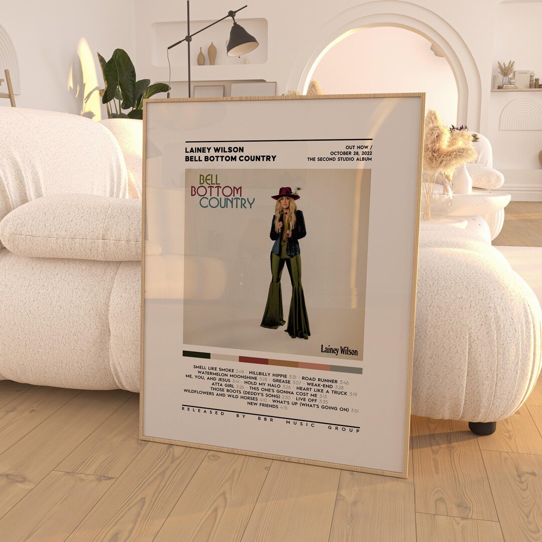 Lainey Wilson Bell Bottom Country Album Poster / Album Cover Poster ...