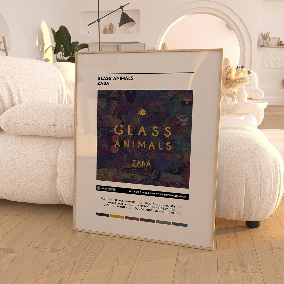 Glass Animals Zaba Digital Poster / 3 Colors 1 Price / Zaba Album ...