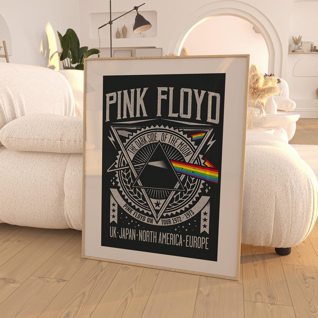 Pink Floyd Retro Band Poster / Room Decor / Music Decor / Music Gifts ...