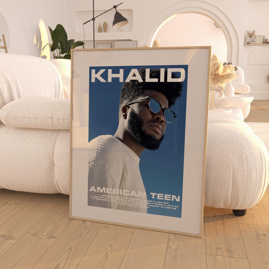 Khalid American Teen Album Poster / Room Decor / Music Decor / Music ...
