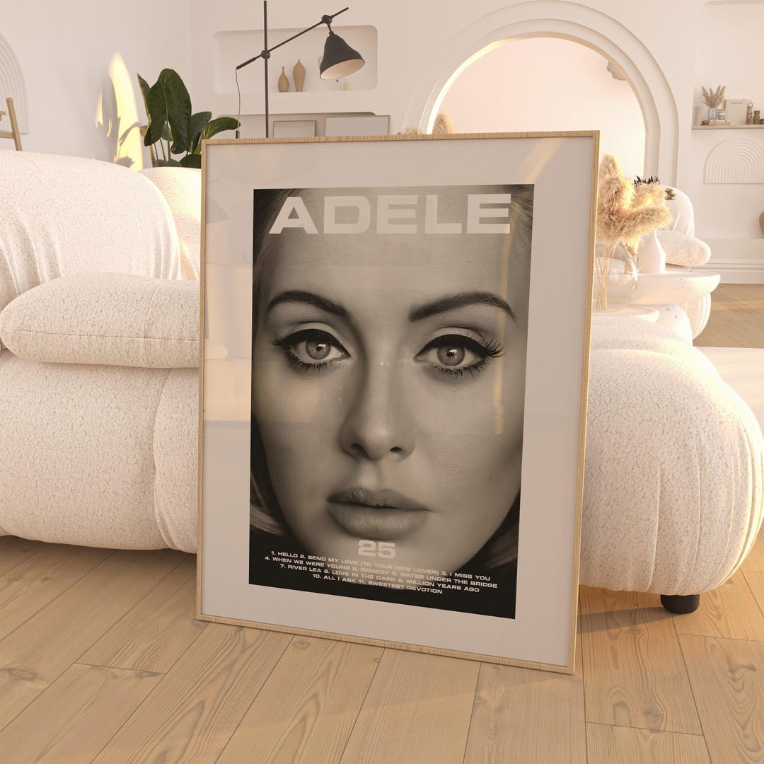 Adele 25 Album Poster / Room Decor / Music Decor / Music Gifts / Adele ...