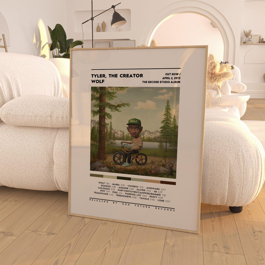 Tyler the Creator Wolf Album Cover Poster / 3 Colors 1 Price / Room ...