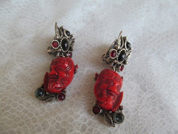 SELRO signed rare vintage Noh OKINA Red Devil full je… - Gem