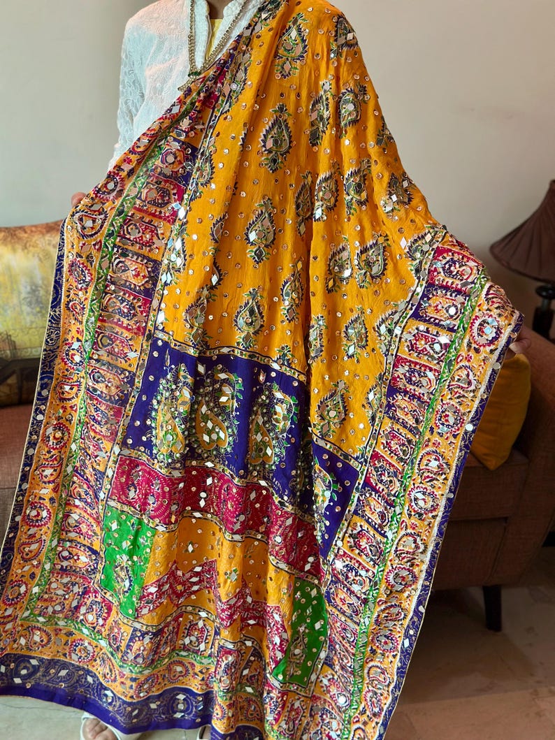 Multicolored Handmade Sindhi Shawls, Shawls for Women With Hand ...