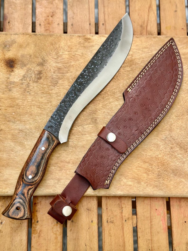 Bushcraft Knife, Machete, Hatchet Knife, Butcher Knife. Handmade Knife ...