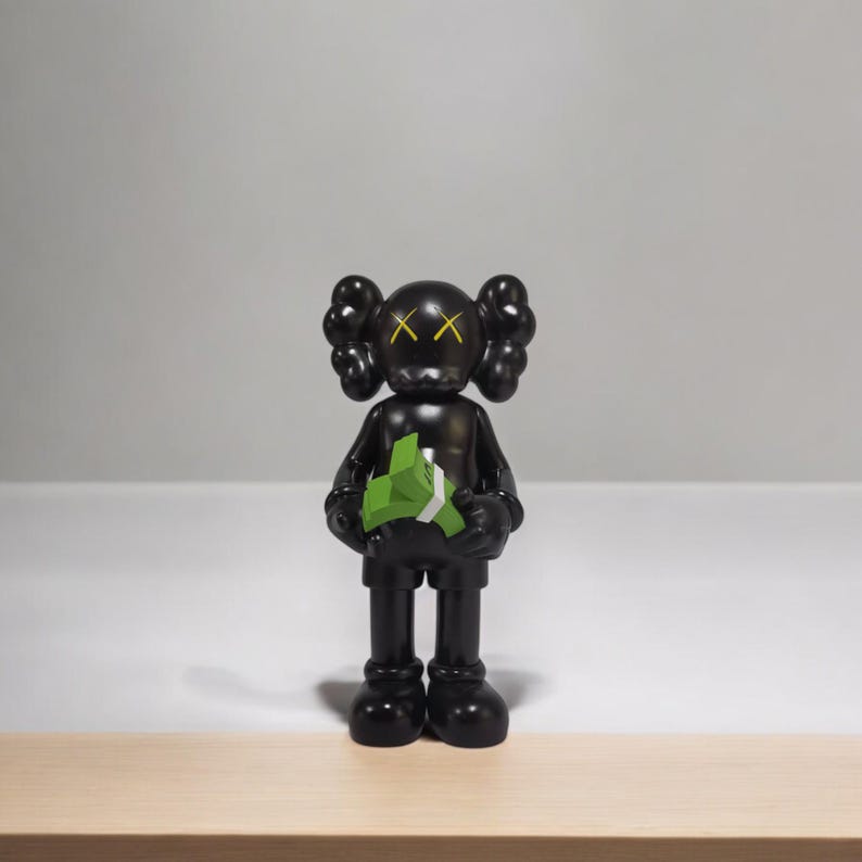 KAWS Money Counting Statue Inspired Modern Art Decor Hypebeast Figure ...