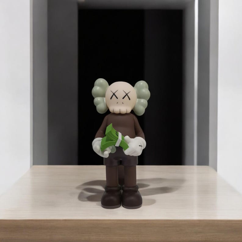 KAWS Money Counting Statue Inspired Modern Art Decor Hypebeast Figure ...