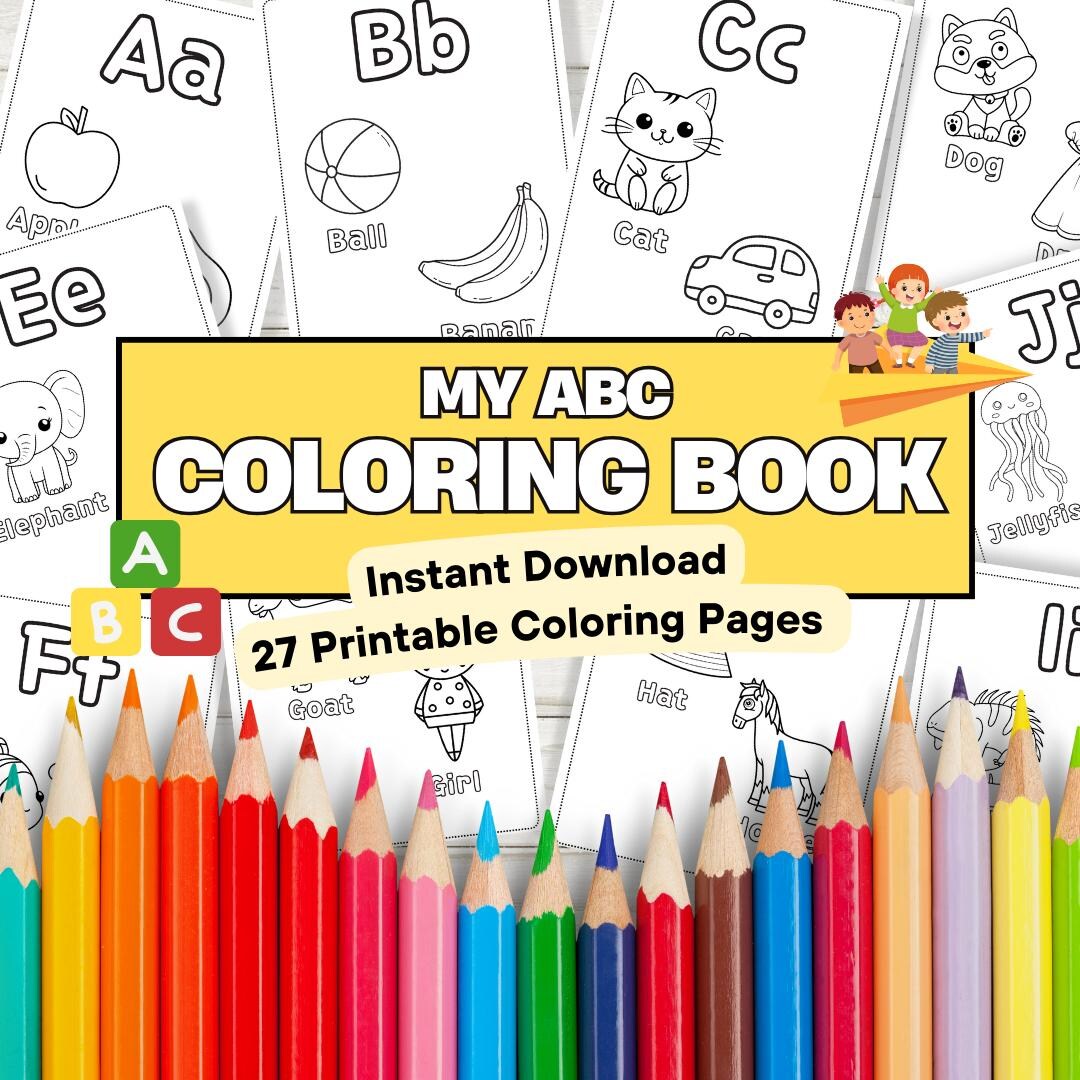 Printable My ABC Coloring Pages for Kids, Toddlers & Preschoolers Easy ...
