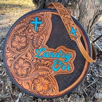 Custom Tooled Leather Rope Can - Etsy
