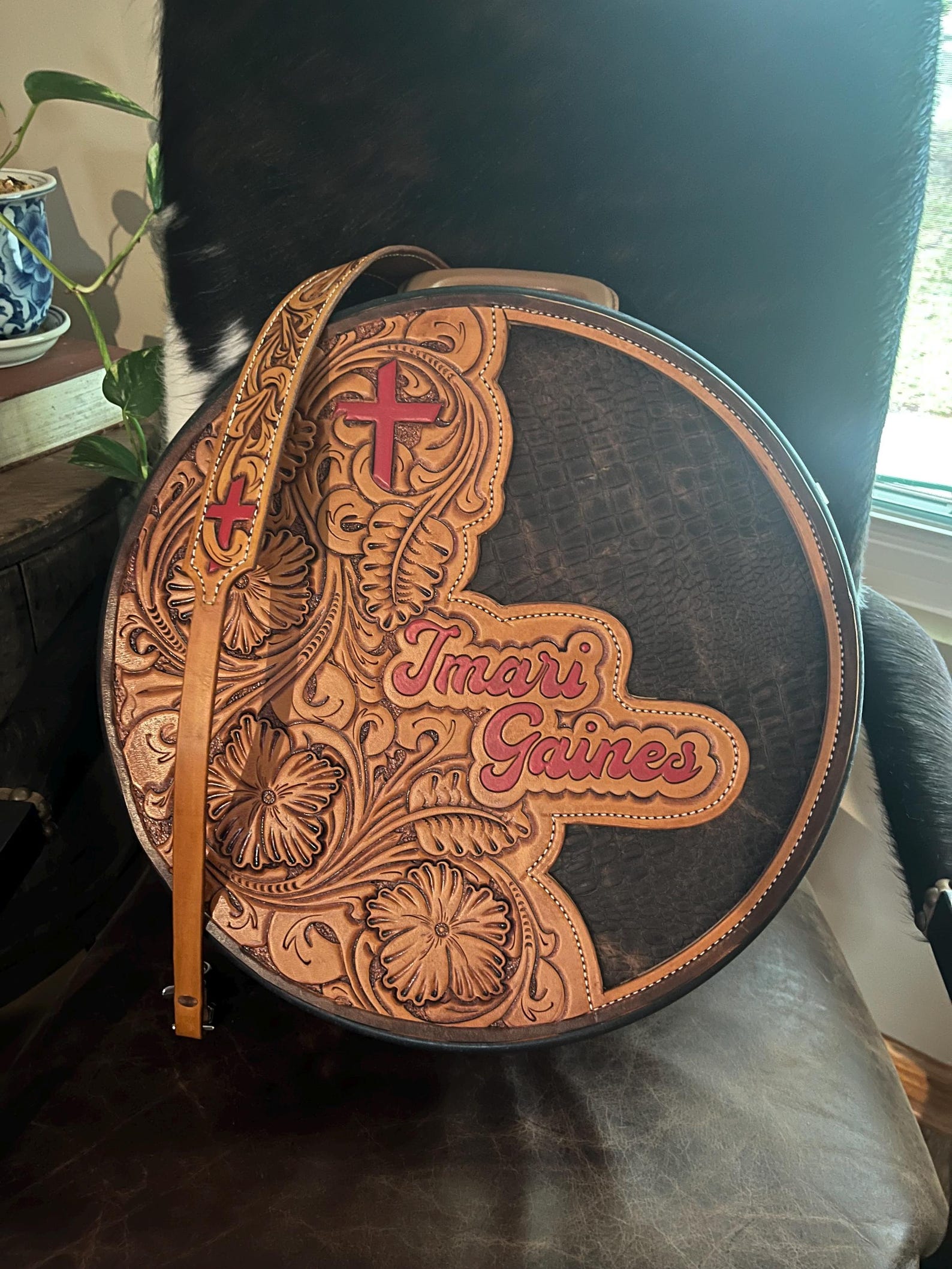 Custom Tooled Leather Rope Can - Etsy