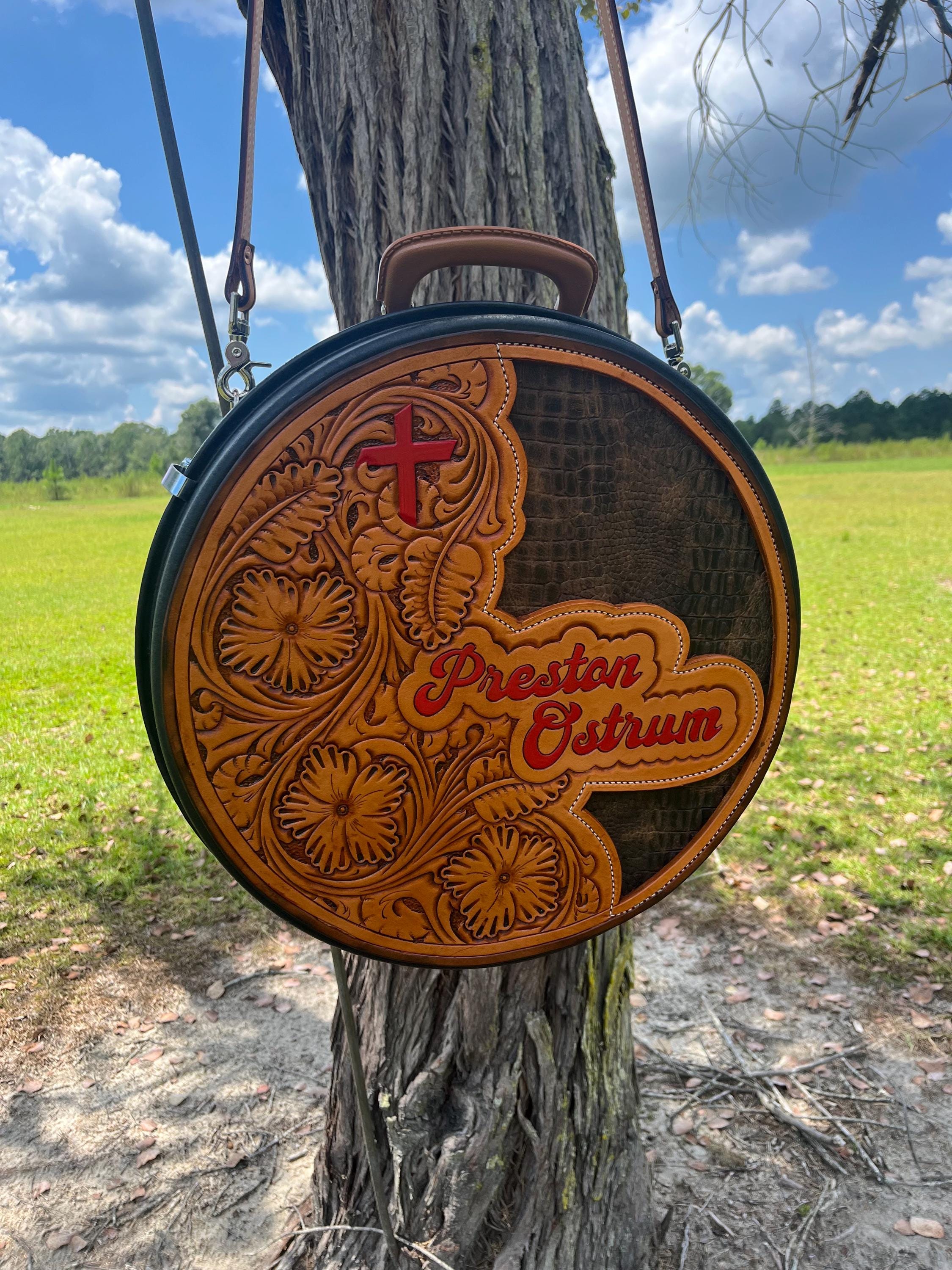 Custom Tooled Leather Rope Can - Etsy