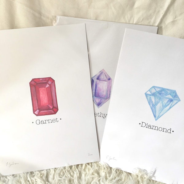 Birthstone Art - Etsy