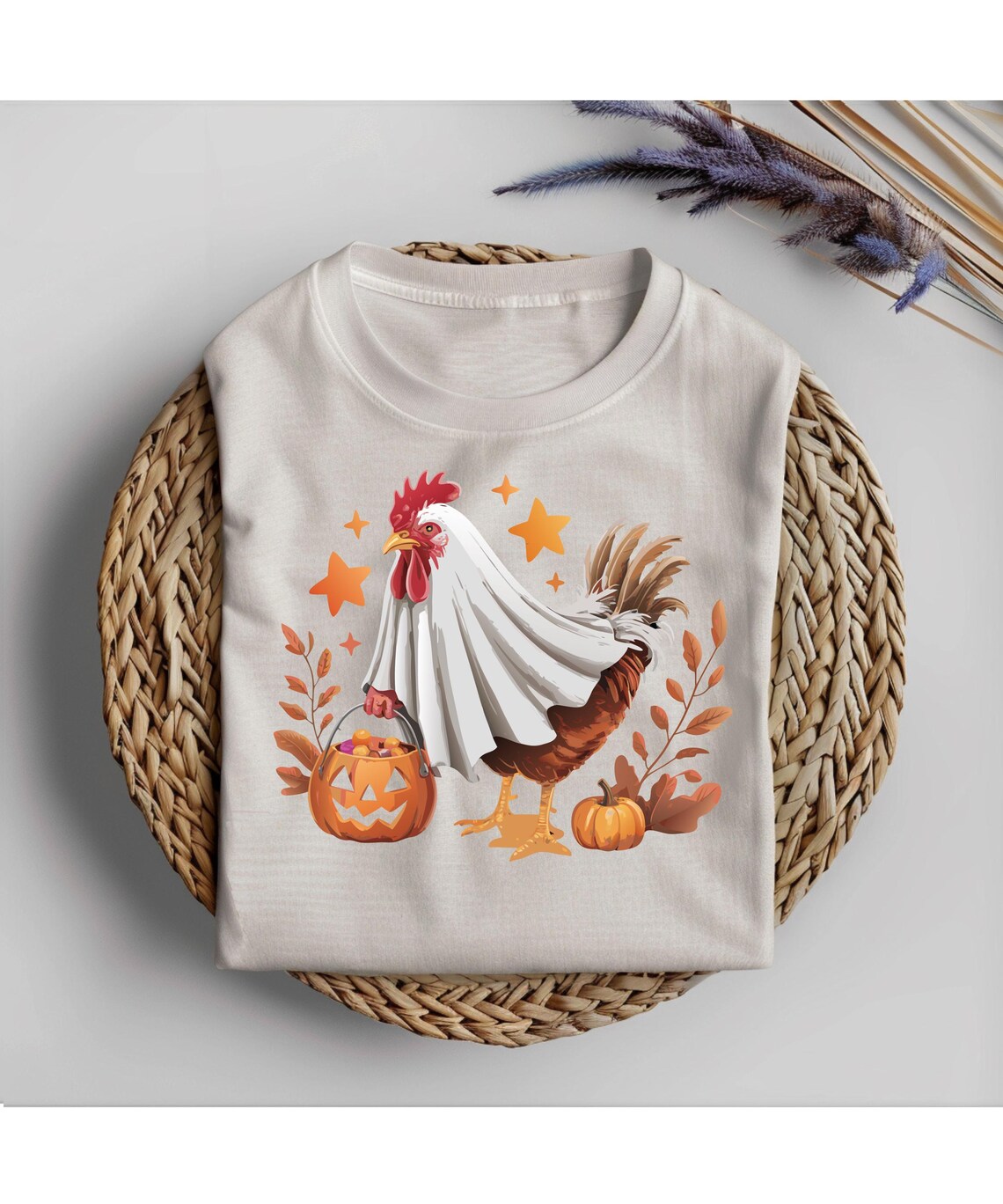 Funny Chicken Ghost PNG: Halloween Farm Animal Clipart (digital ...