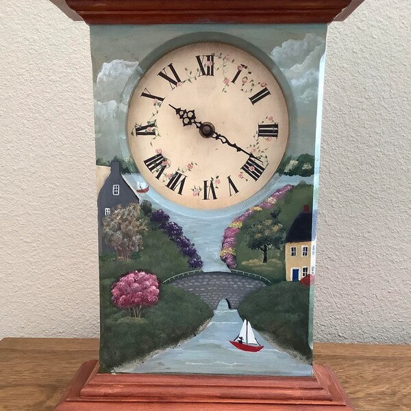 Hand Painted Clock - Etsy