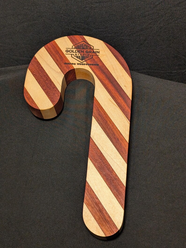 Candy Cane - African Padauk and Maple Holiday Christmas, Appetizer ...