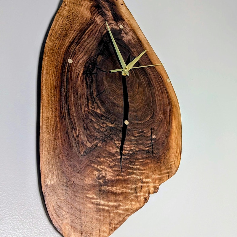 Walnut Wall Clock - Etsy