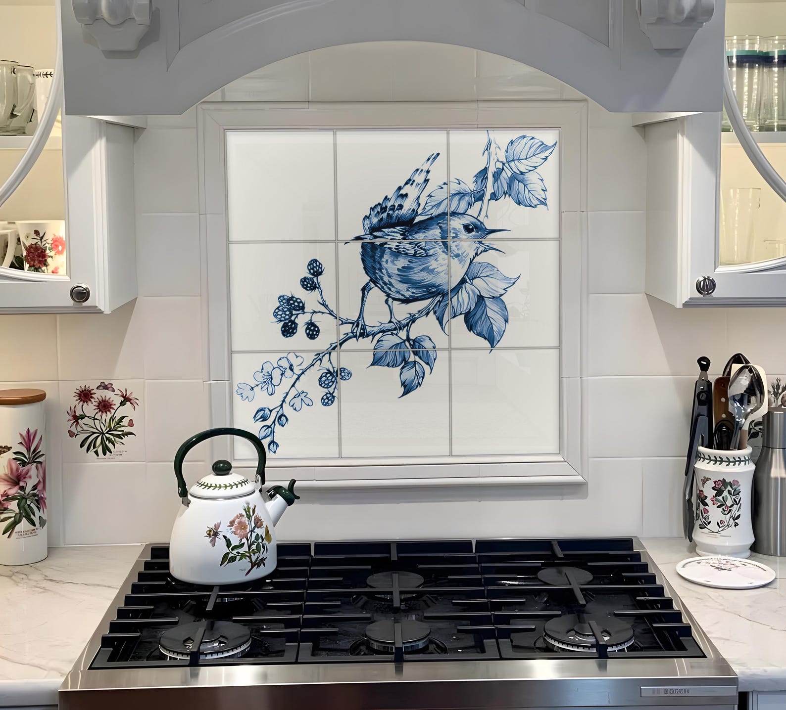 Delft Portuguese Tile Mural, Delft Blue Ceramic Art, Portuguese Azulejo Tile Mural, Ceramic ...