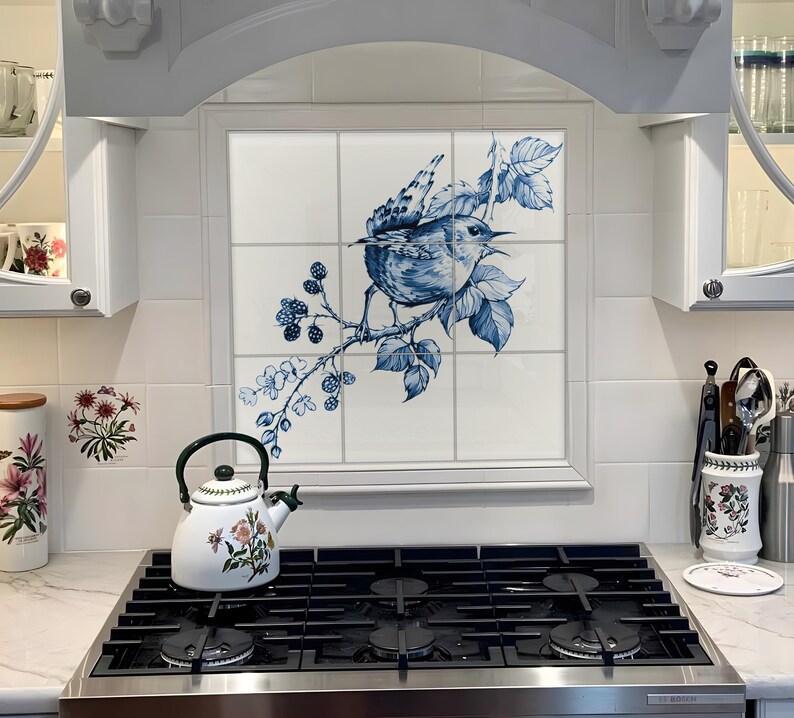 Delft Portuguese Tile Mural, Delft Blue Ceramic Art, Portuguese Azulejo ...