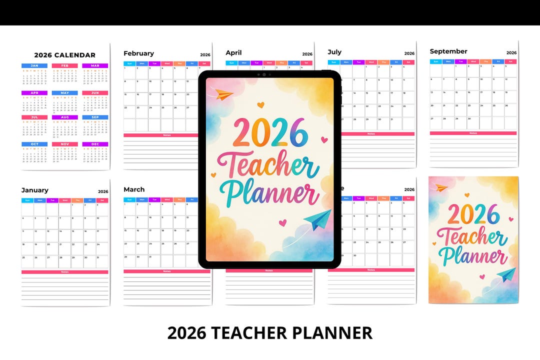 Teacher Planner Printable | Lesson Plan Organizer | Class Schedule ...