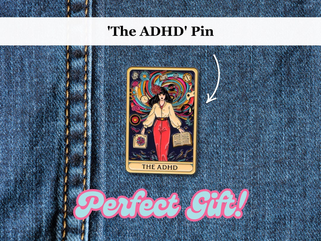 The ADHD Enamel Pin | Neurodivergence Mental Health Pin Badge, Brooch ...