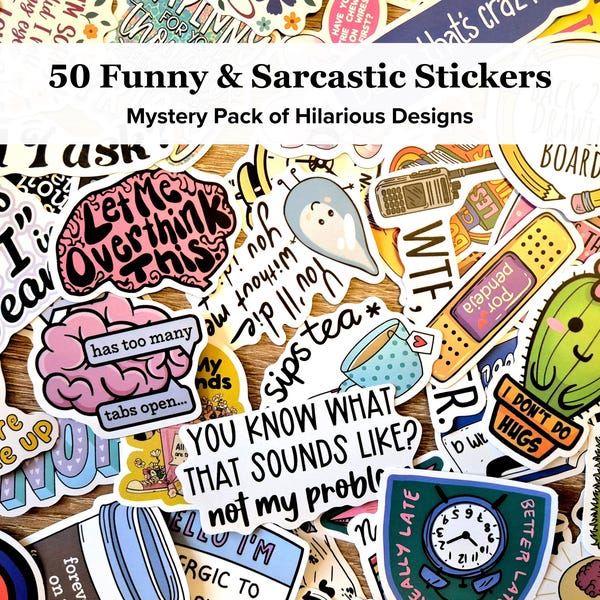 Grappige stickers - Etsy Nederland