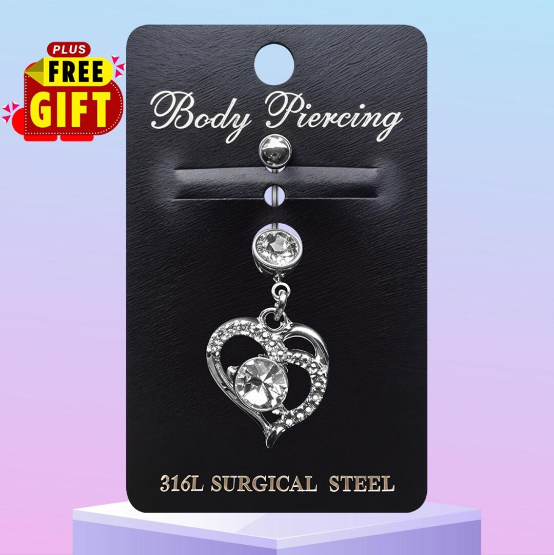 316L Surgical Steel Belly Button Piercing Jewellery – Hypoallergenic ...