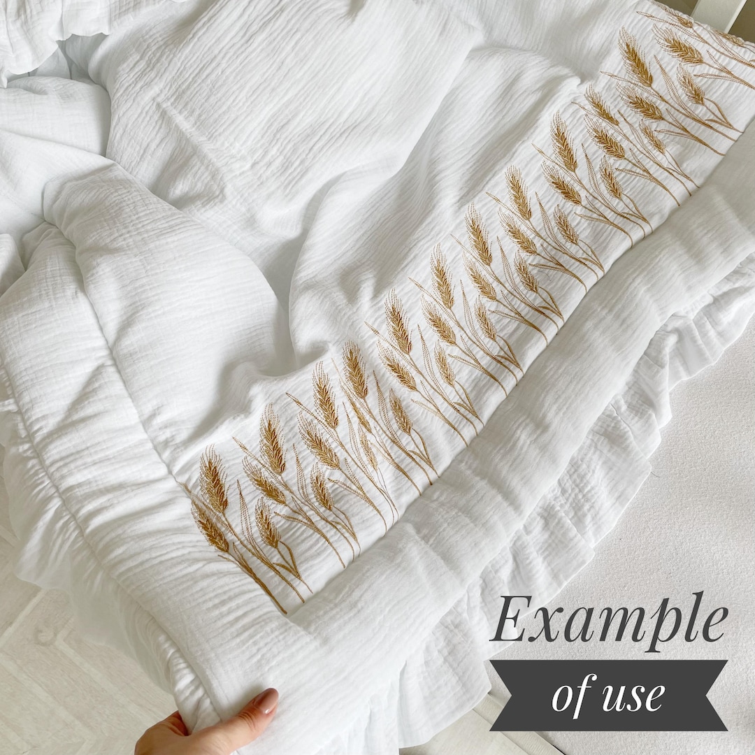 Machine Embroidery File in JEF Format - Wheat Stalks Pattern for Janome ...