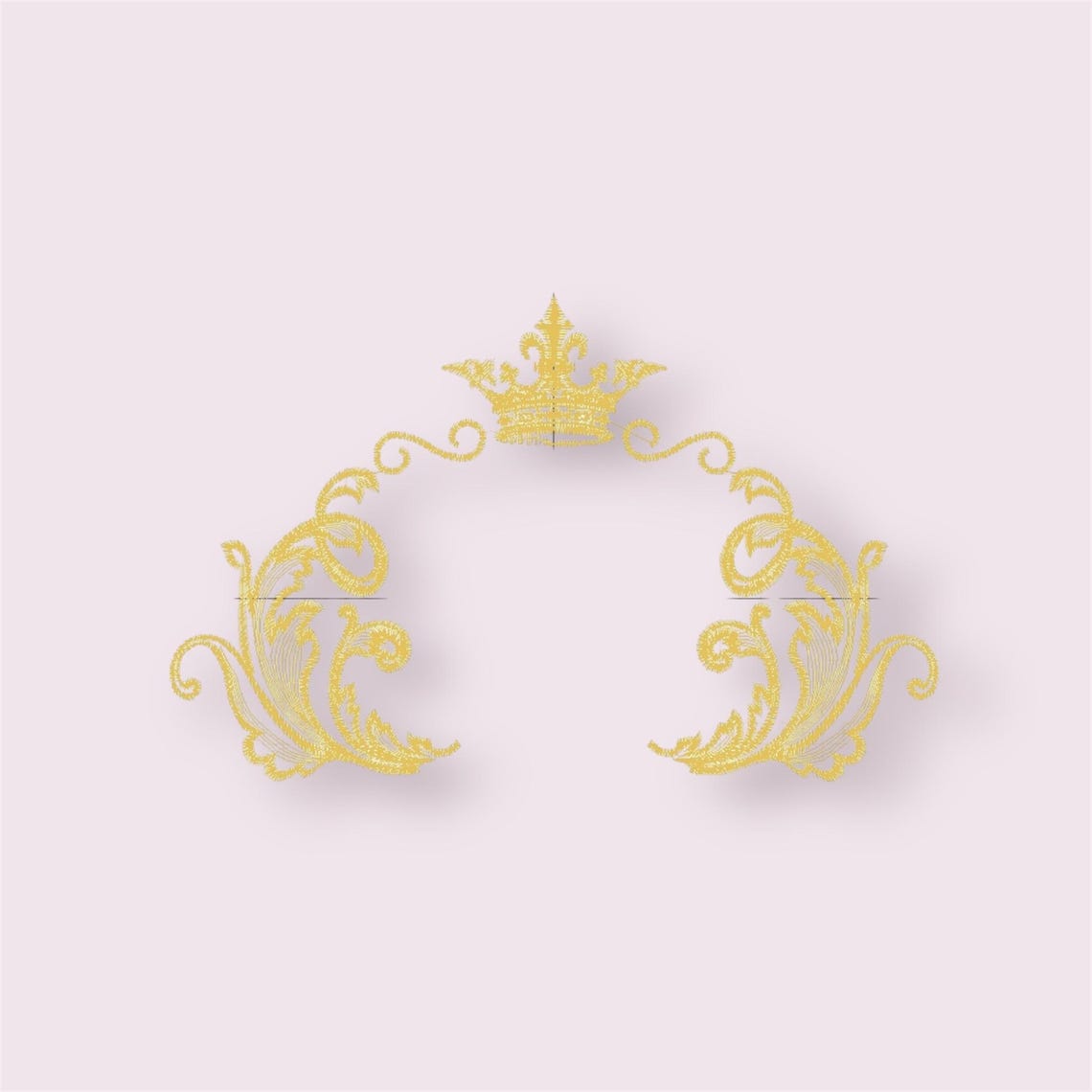 Royal Baroque Embroidery Frame | Vintage Monogram Design (JEF File) - Etsy