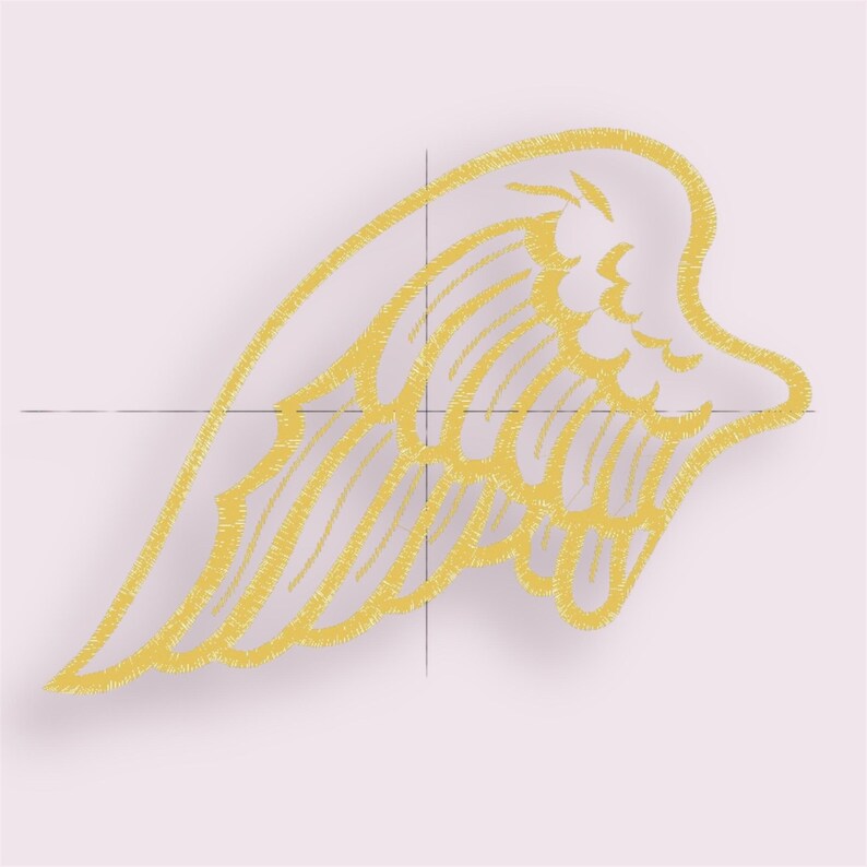 Angel Wings Embroidery Design - JEF File for Baptism Blanket, Denim ...