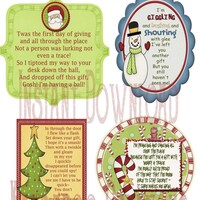 You've Been Jingled Printable, Christmas Printable, Secret Santa Gifts ...