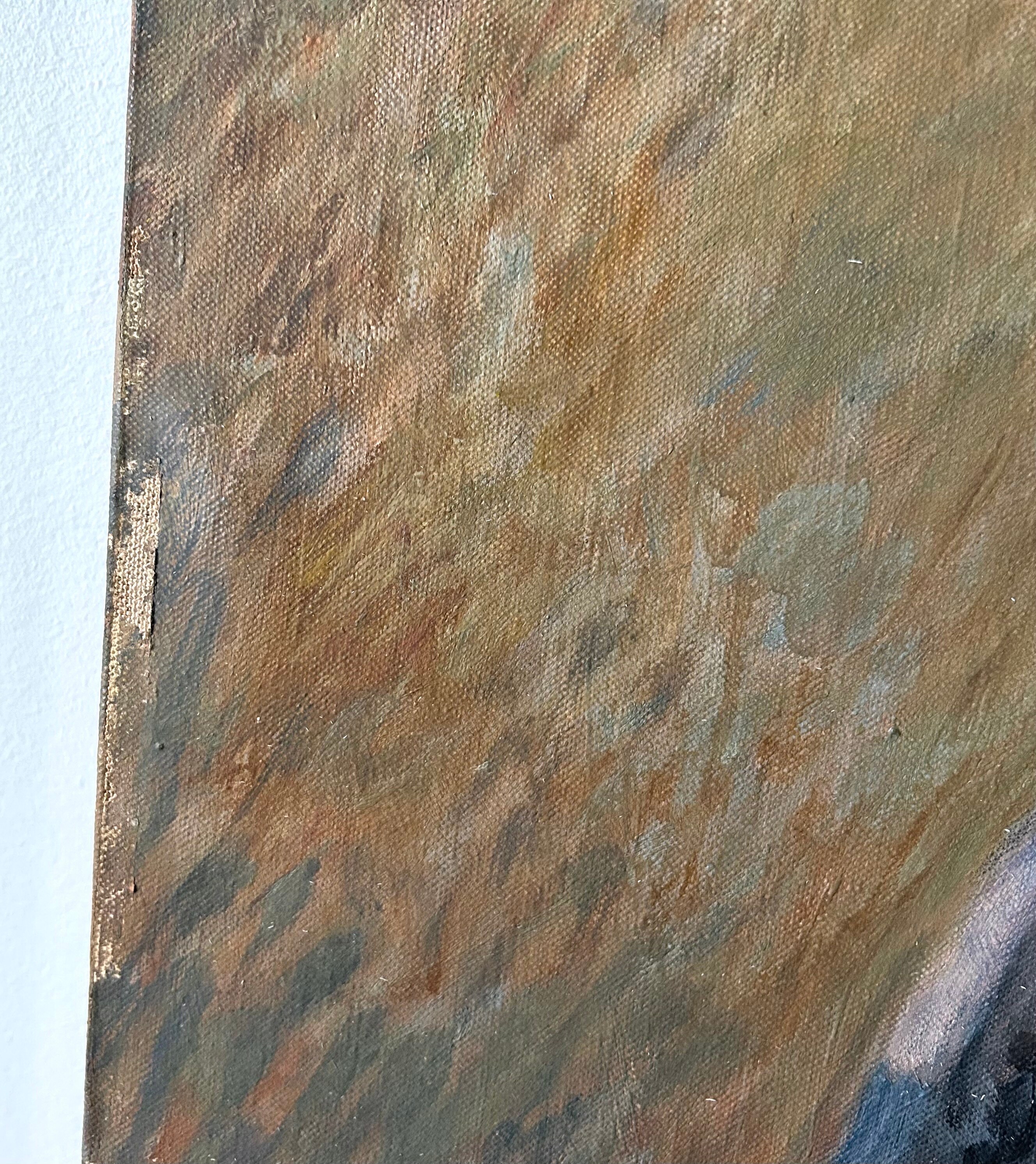 Antique Original Large Oil Painting of a Woman in Pearls by J D ...