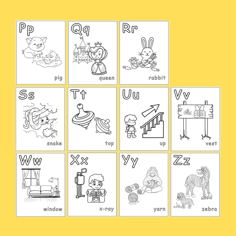 Alphabet Coloring Pages, Letters Coloring Pages, Preschool Kindergarten ...