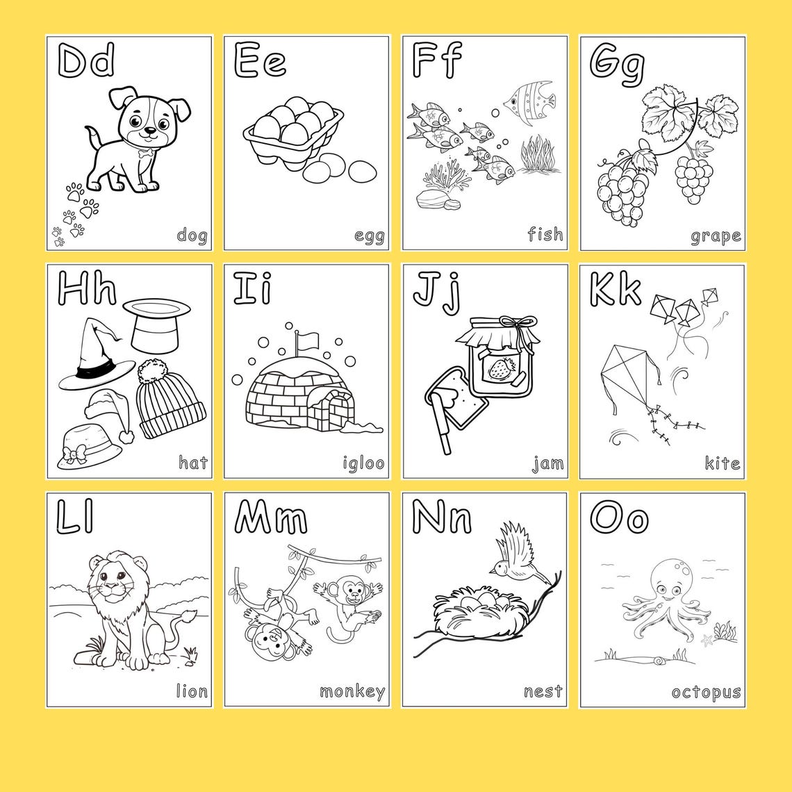 Alphabet Coloring Pages, Letters Coloring Pages, Preschool Kindergarten ...