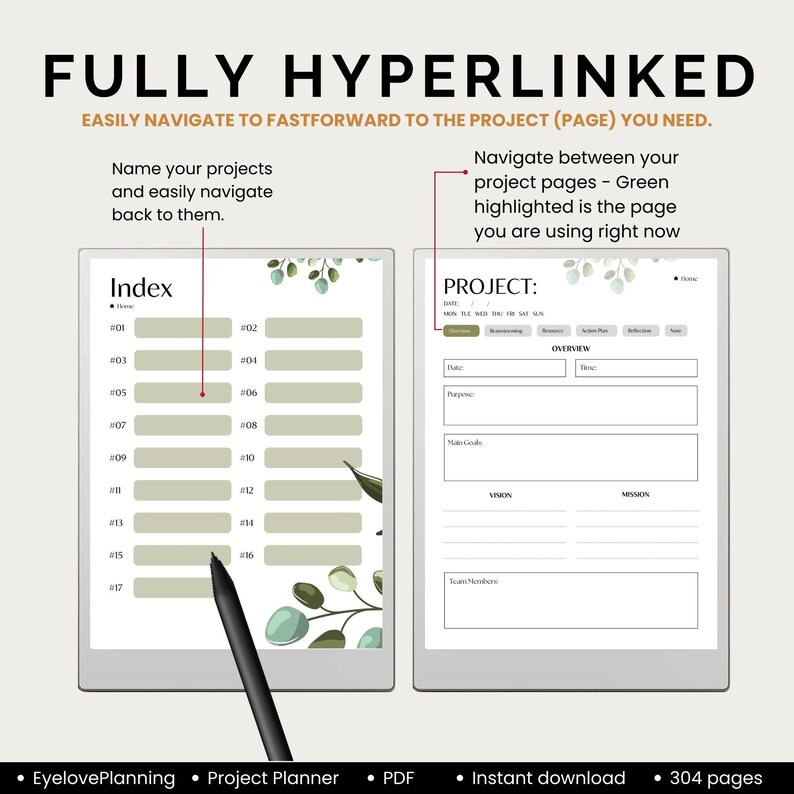 Project Planner for Remarkable Paper Pro and Remarkable 2 | Organize ...